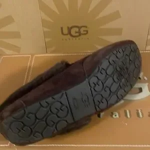 UGG | Shoes | New Mens Ugg Grantt Stout Brown Moccasin Loafer Sheepskin ...